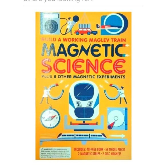 KidzLabs | Toys | Magnetic Science Kit Build A Working Maglev Train 8 ...